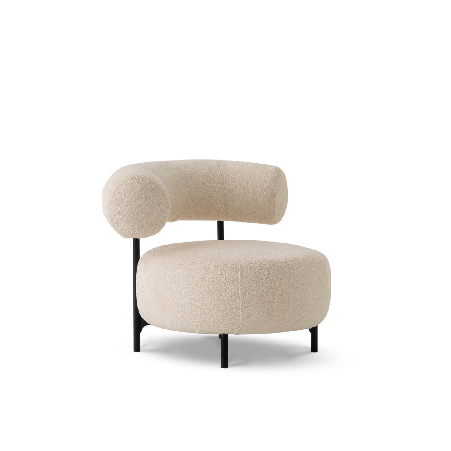 Bon bon Round Accent Armchair - for Contemporary living spaces