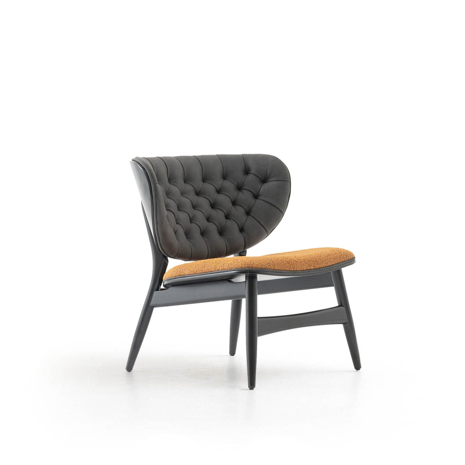 Spider Cinnamon Accent Chair | Contemporary Solid Wood Chair