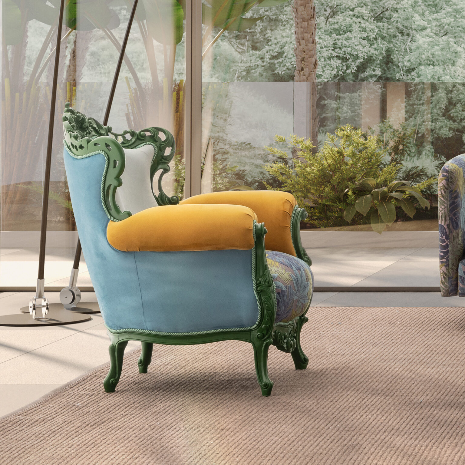 Colorful Accent Chair - Picasso Accent Chair | LEOPARD Furniture