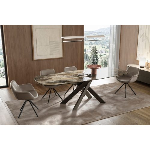 Avalon Ceramic Dining Table By LEOPARD Furniture