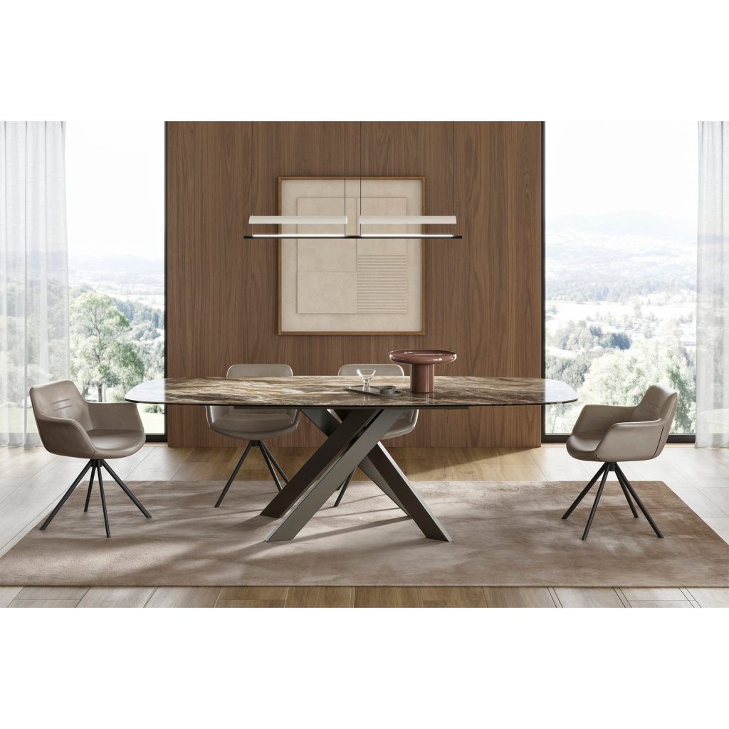 Avalon Ceramic Dining Table By LEOPARD Furniture
