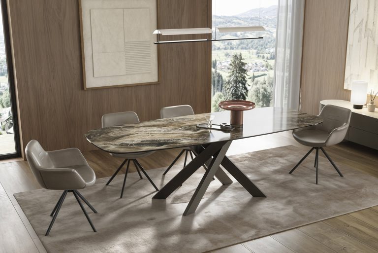 Avalon Ceramic Dining Table By LEOPARD Furniture