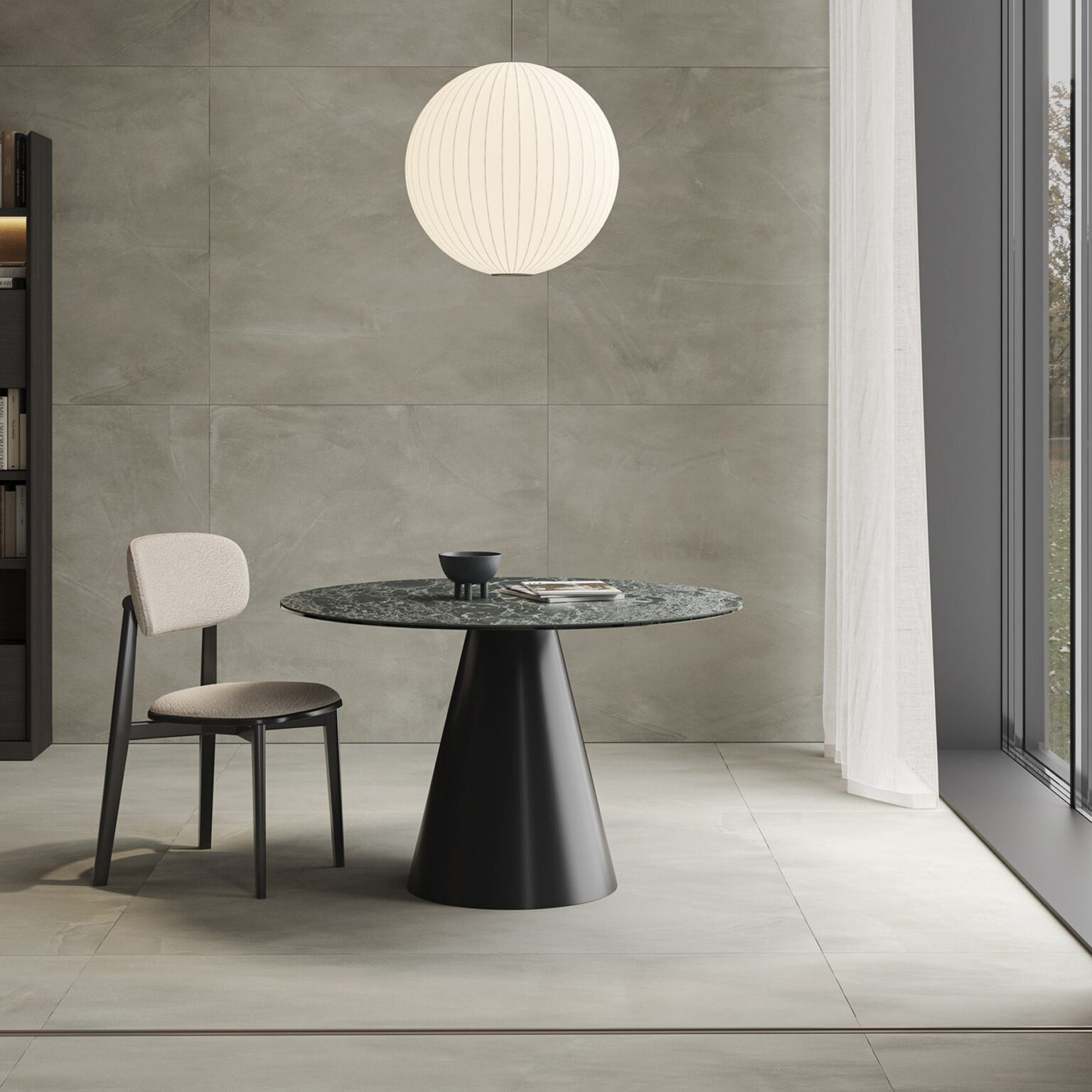 Green Agate - A Round Ceramic Dining Table | LEOPARD Furniture