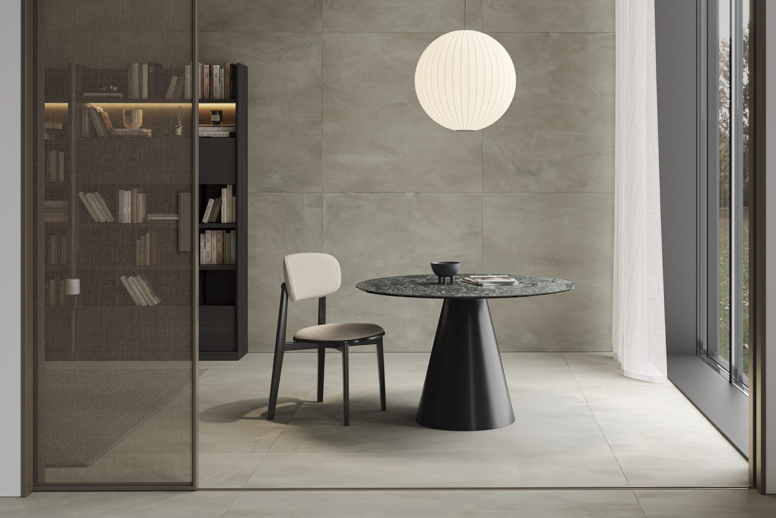 Green Agate - A Round Ceramic Dining Table | LEOPARD Furniture