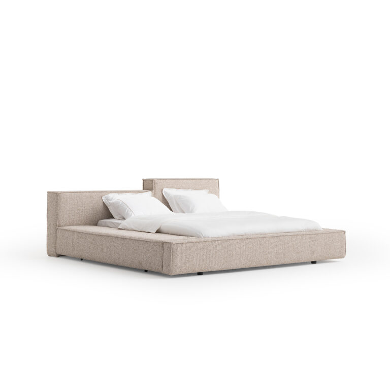 Poufy XL | Cubic Design Upholstered Bed | LEOPARD Furniture