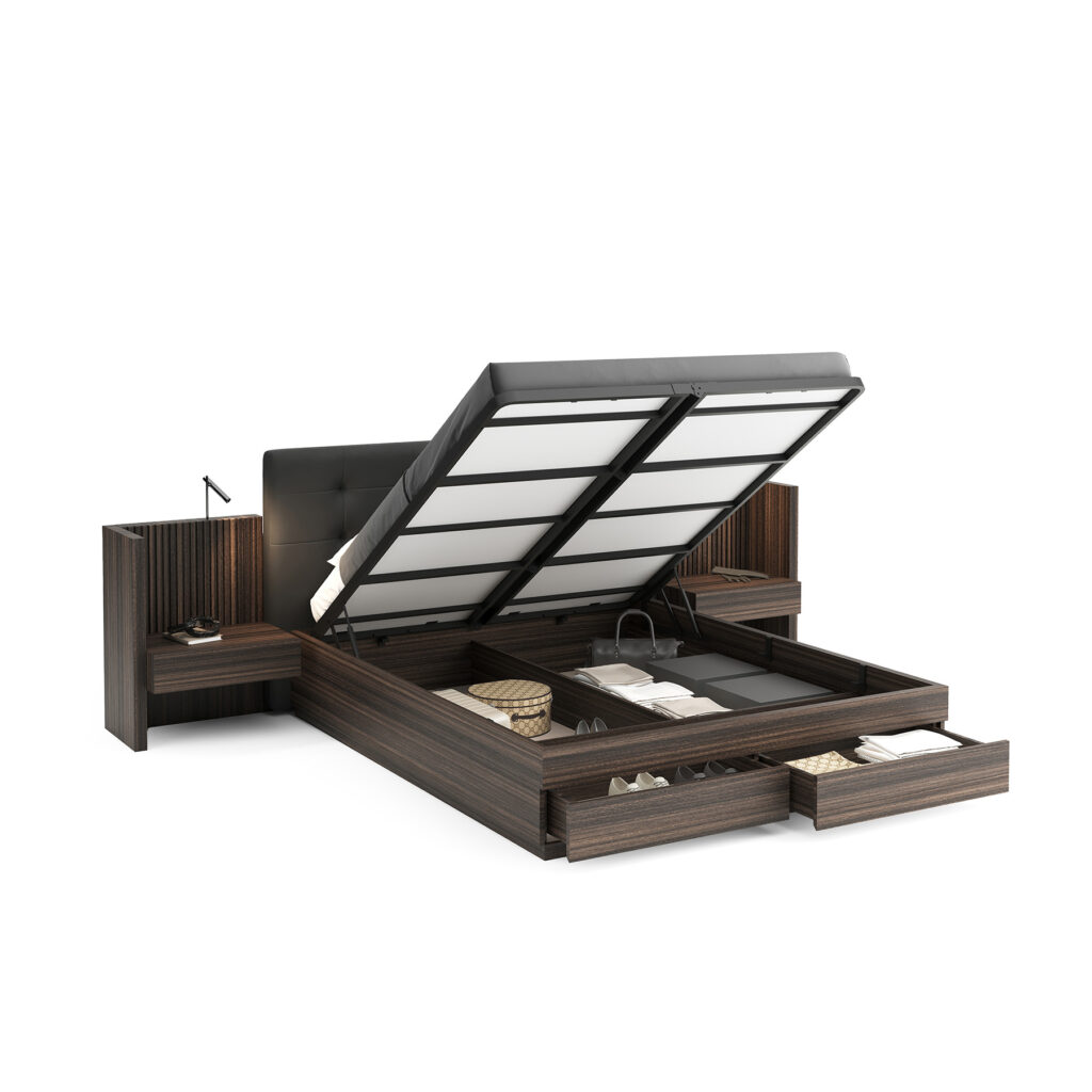 Modern Bed with Storage | Roma Bed | LEOPARD Furniture