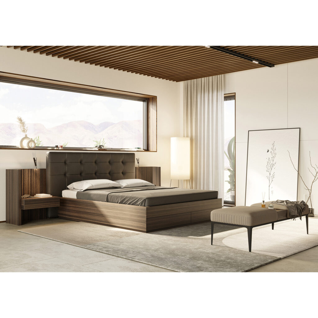 Modern Bed with Storage | Roma Bed | LEOPARD Furniture
