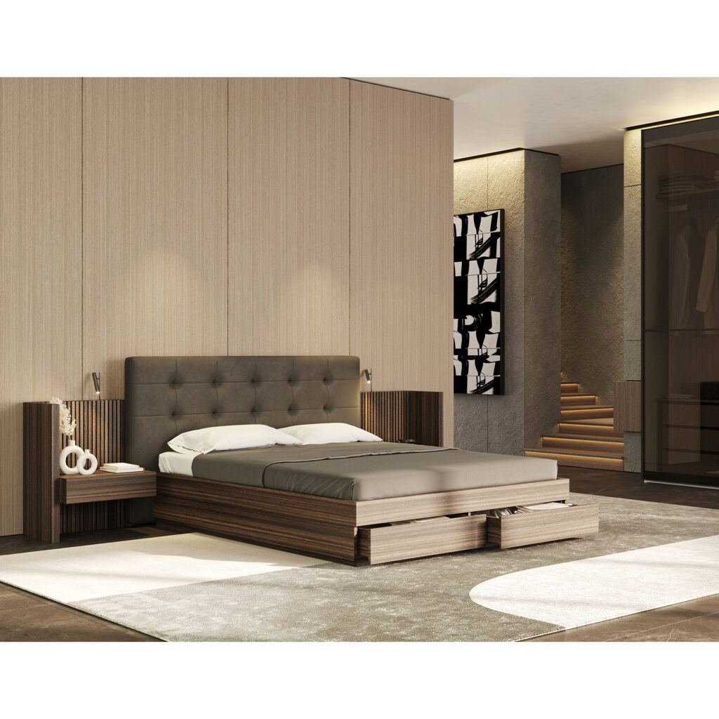 Modern Bed with Storage | Roma Bed | LEOPARD Furniture