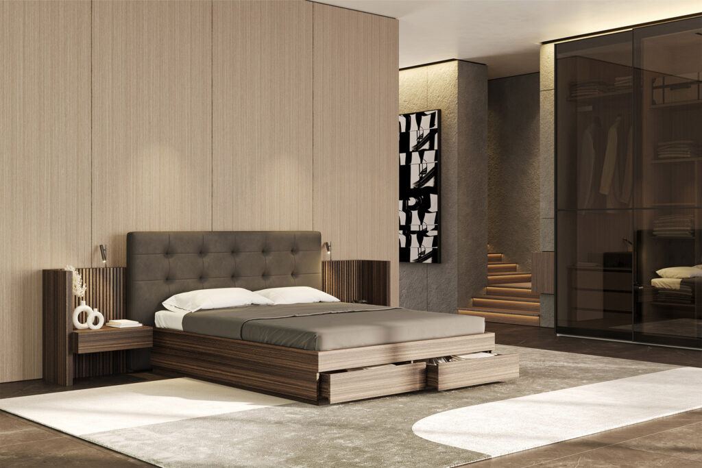 Modern Bed with Storage | Roma Bed | LEOPARD Furniture