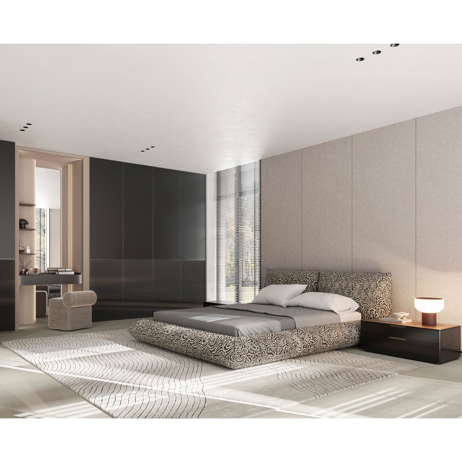 Contemporary Upholstered Bed | Tonfo Bed | LEOPARD Furniture