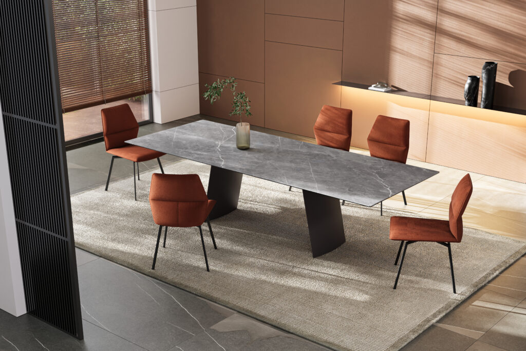 Quartz Modern Ceramic Dining Table | Stylish Dining for Contemporary Spaces