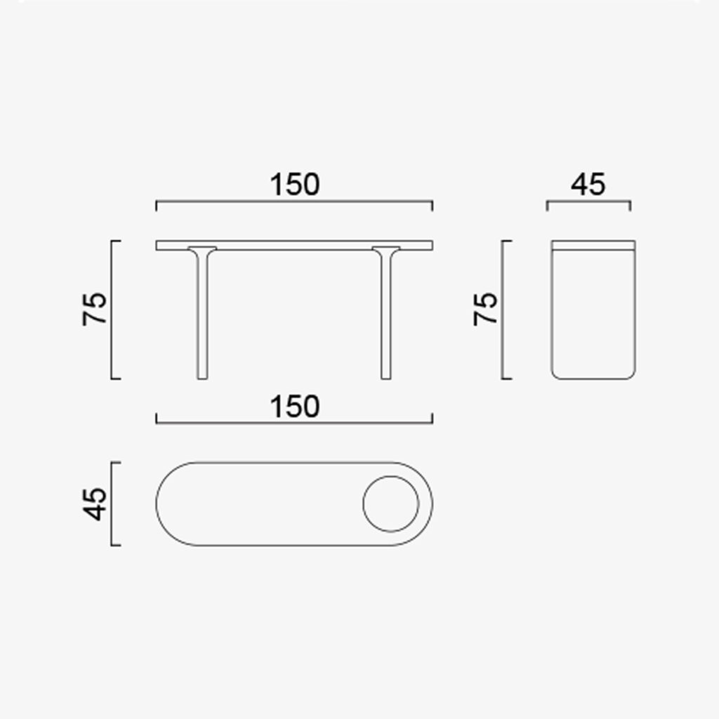 Max Designer Console Table | Elegant Console Table by LEOPARD