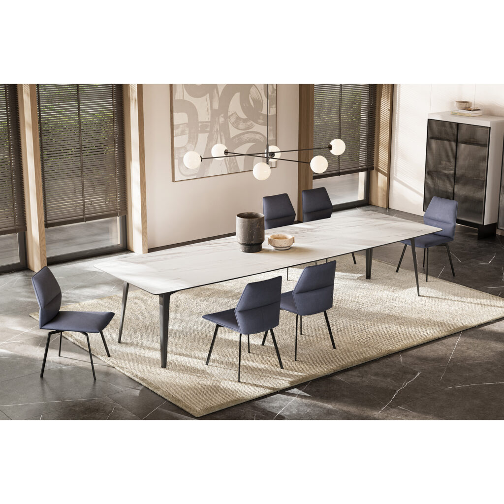 Montreal Large Porcelain Dining Table | Elegant Dining for Spacious Homes