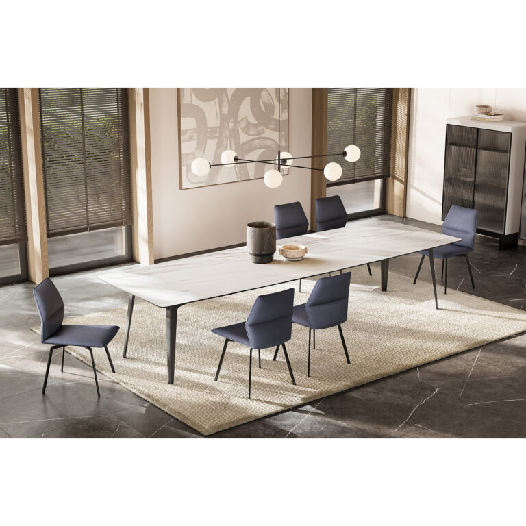 Montreal Large Porcelain Dining Table | Elegant Dining for Spacious Homes