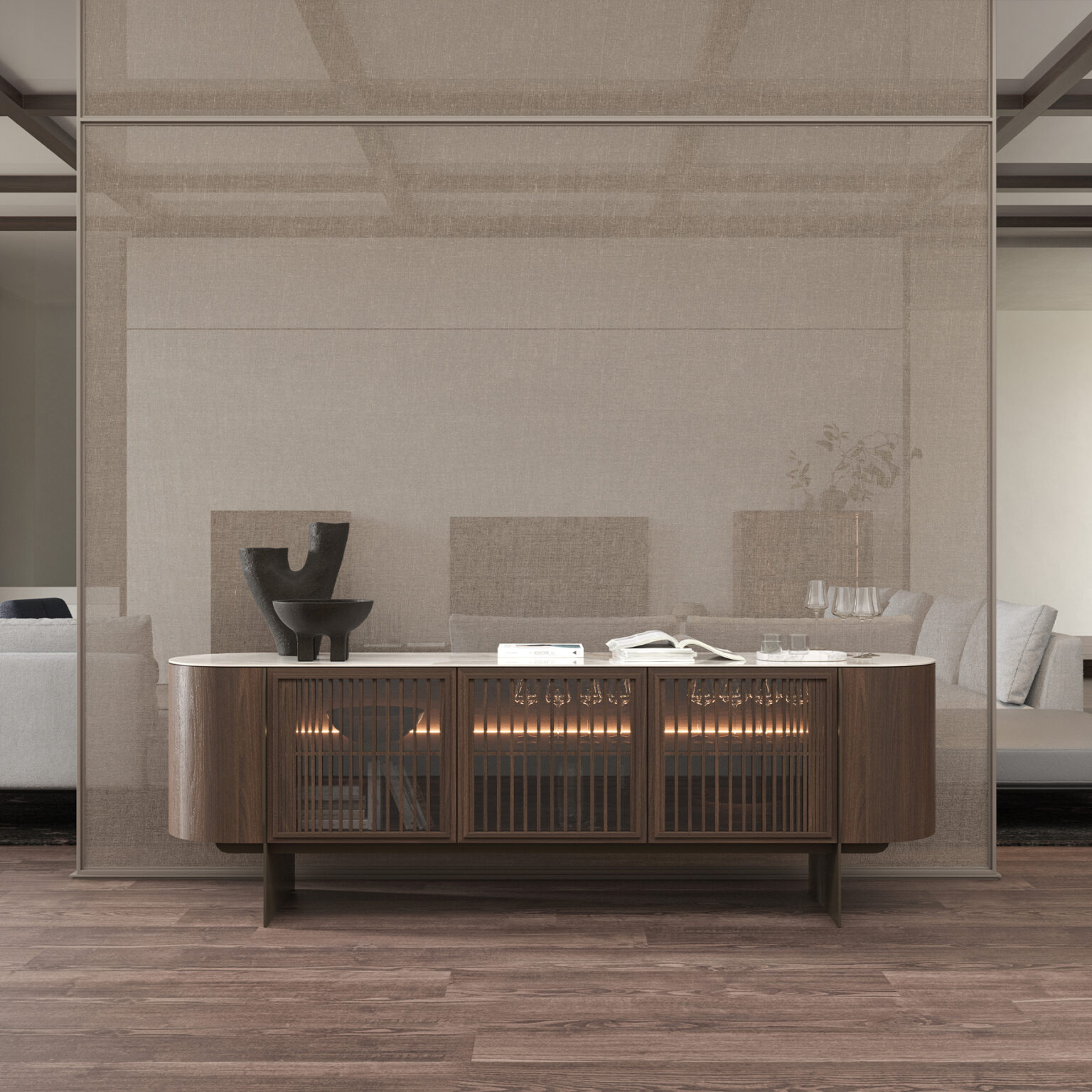 Riva Italian Ceramic Sideboard | Elegant Storage with Italian Flair