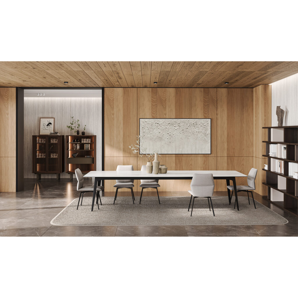 Montreal Large Porcelain Dining Table | Elegant Dining for Spacious Homes