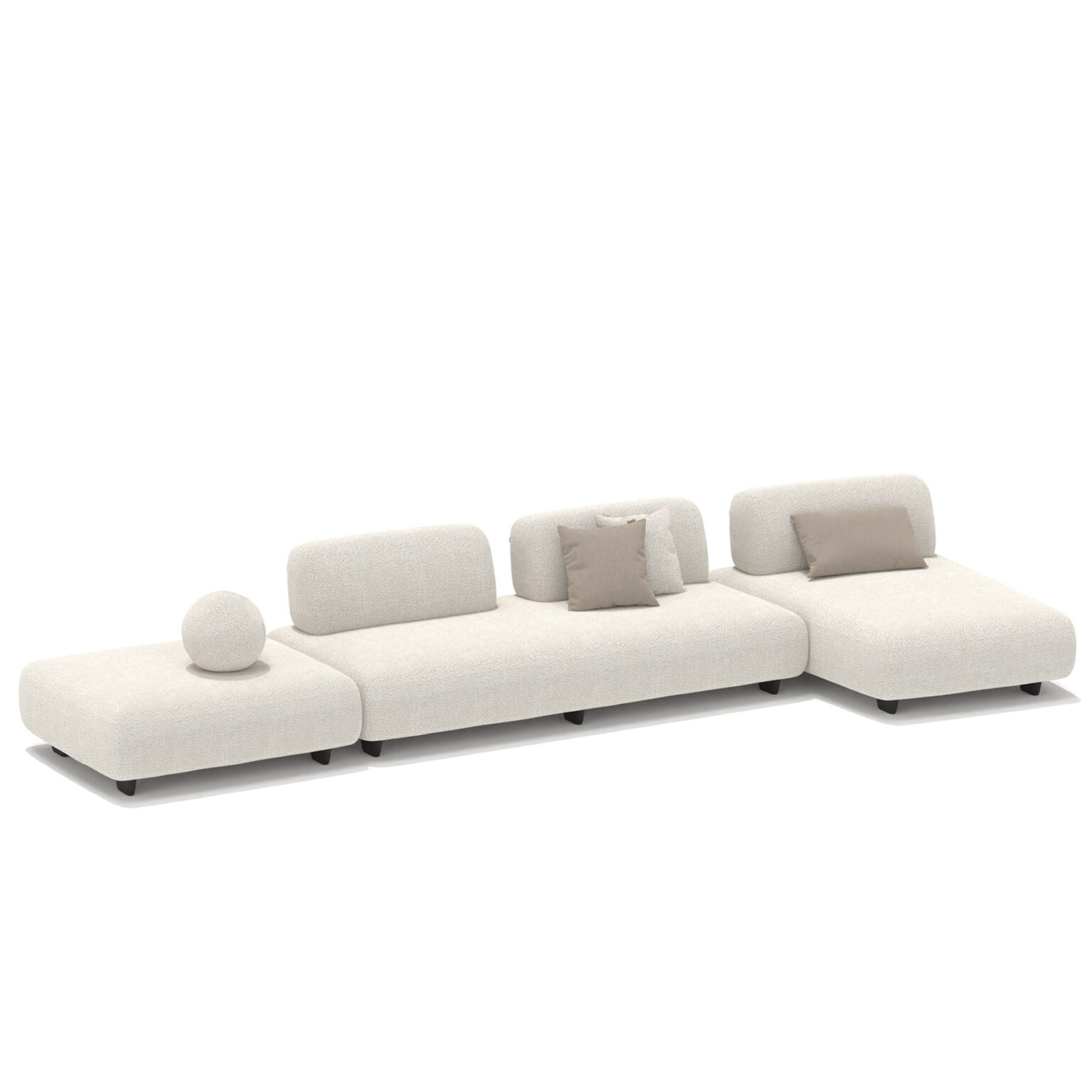 Bonbon Linea Modular Sectional Sofa, Customizable, Contemporary Design