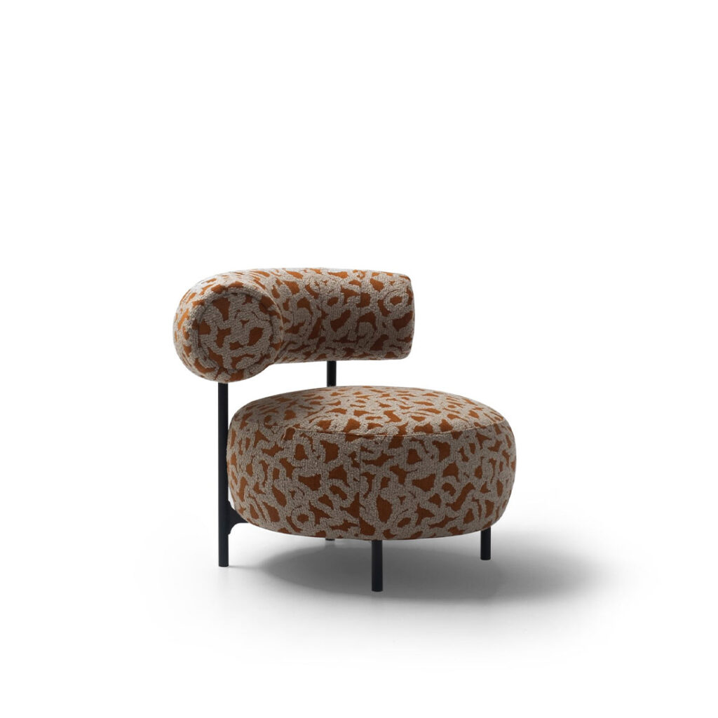 Bon bon Round Accent Armchair - for Contemporary living spaces