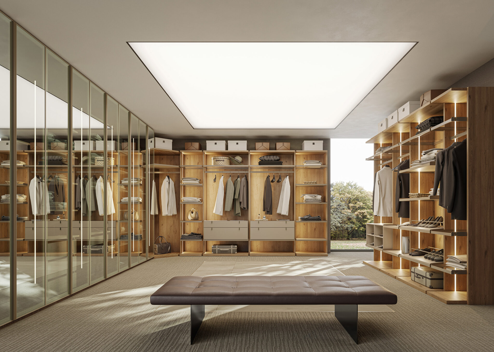 Luxury Open Closet System | Sigma Modular Closet by LEOPARD