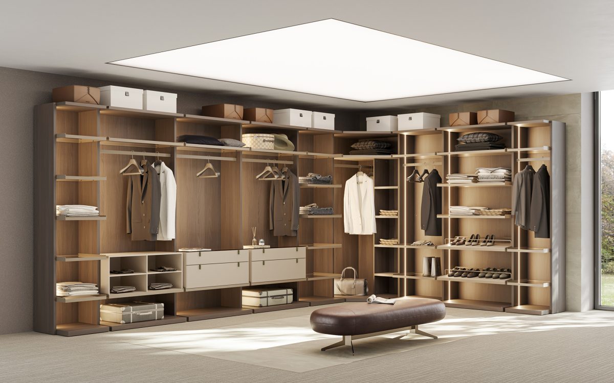 Luxury Open Closet System | Sigma Modular Closet by LEOPARD