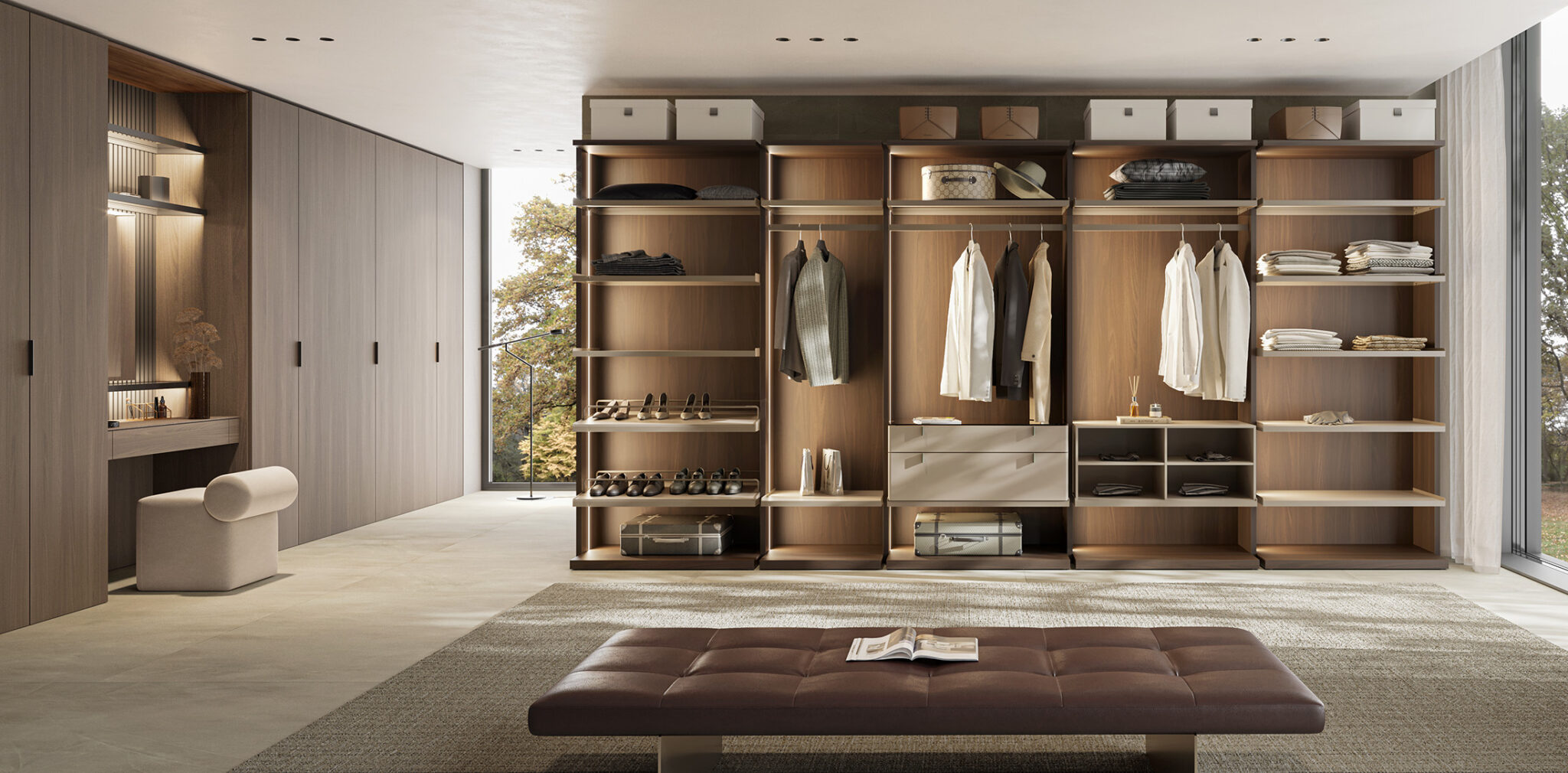 Luxury Open Closet System | Sigma Modular Closet by LEOPARD