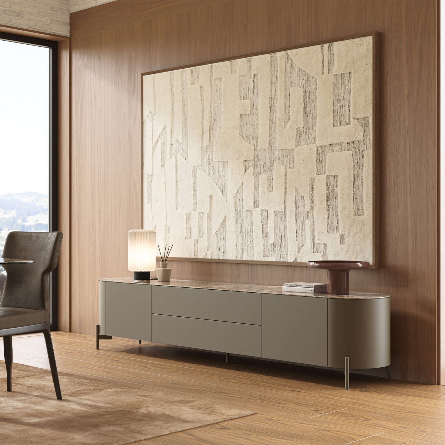 Italian Porcelain Ceramic TV Stand | LEOPARD Furniture