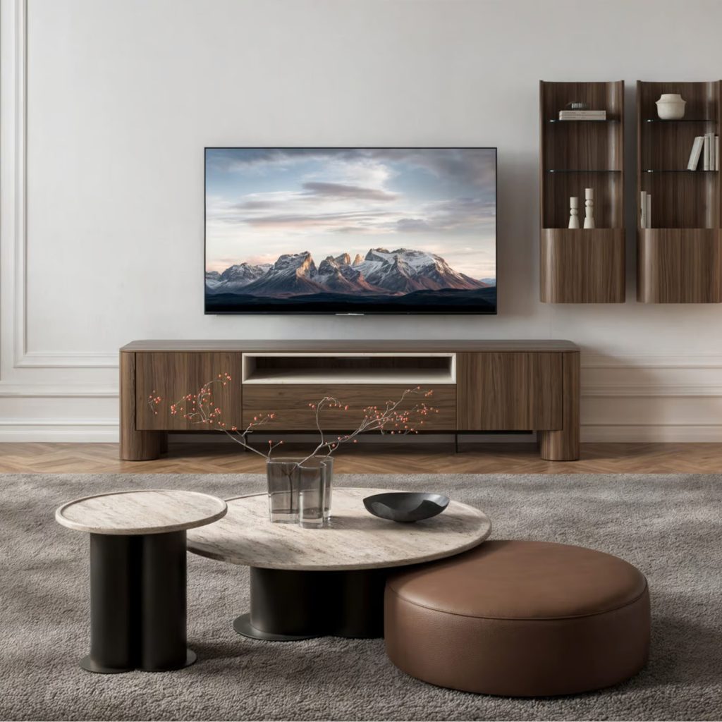 Round Coffee Table Set | Trio Coffee & Side Tables by LEOPARD Furniture