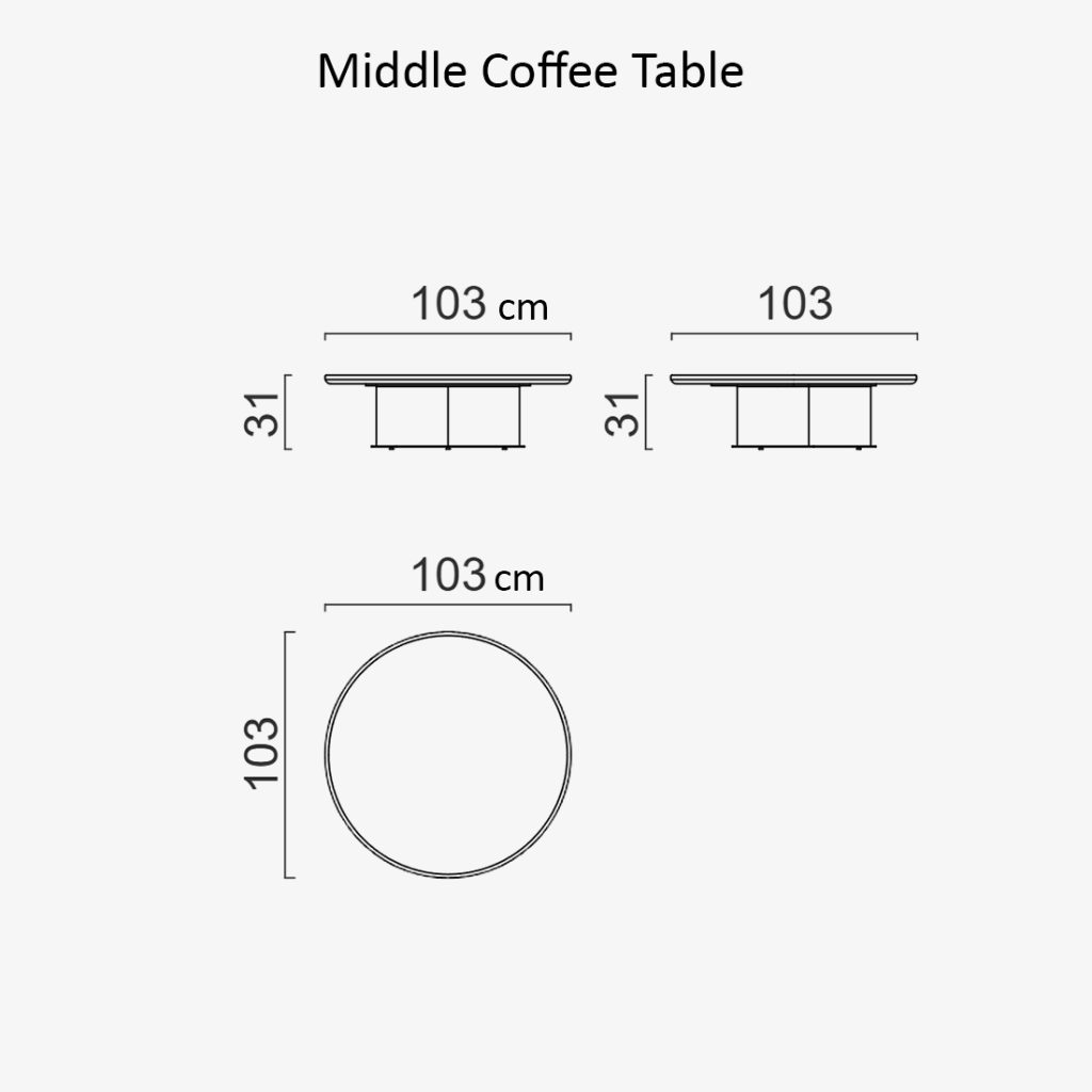 Round Coffee Table Set | Trio Coffee & Side Tables by LEOPARD Furniture