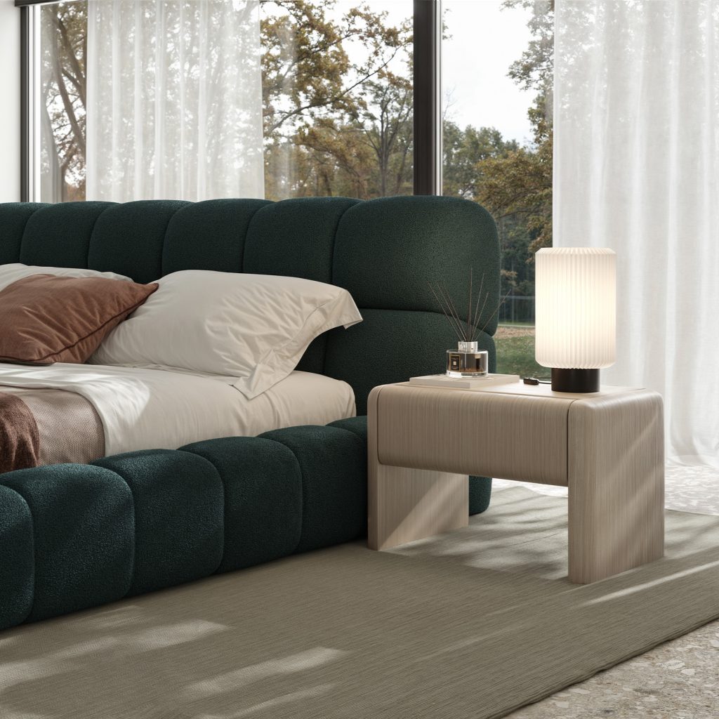 Minimalist Design Nightstand - Aqua | LEOPARD Furniture
