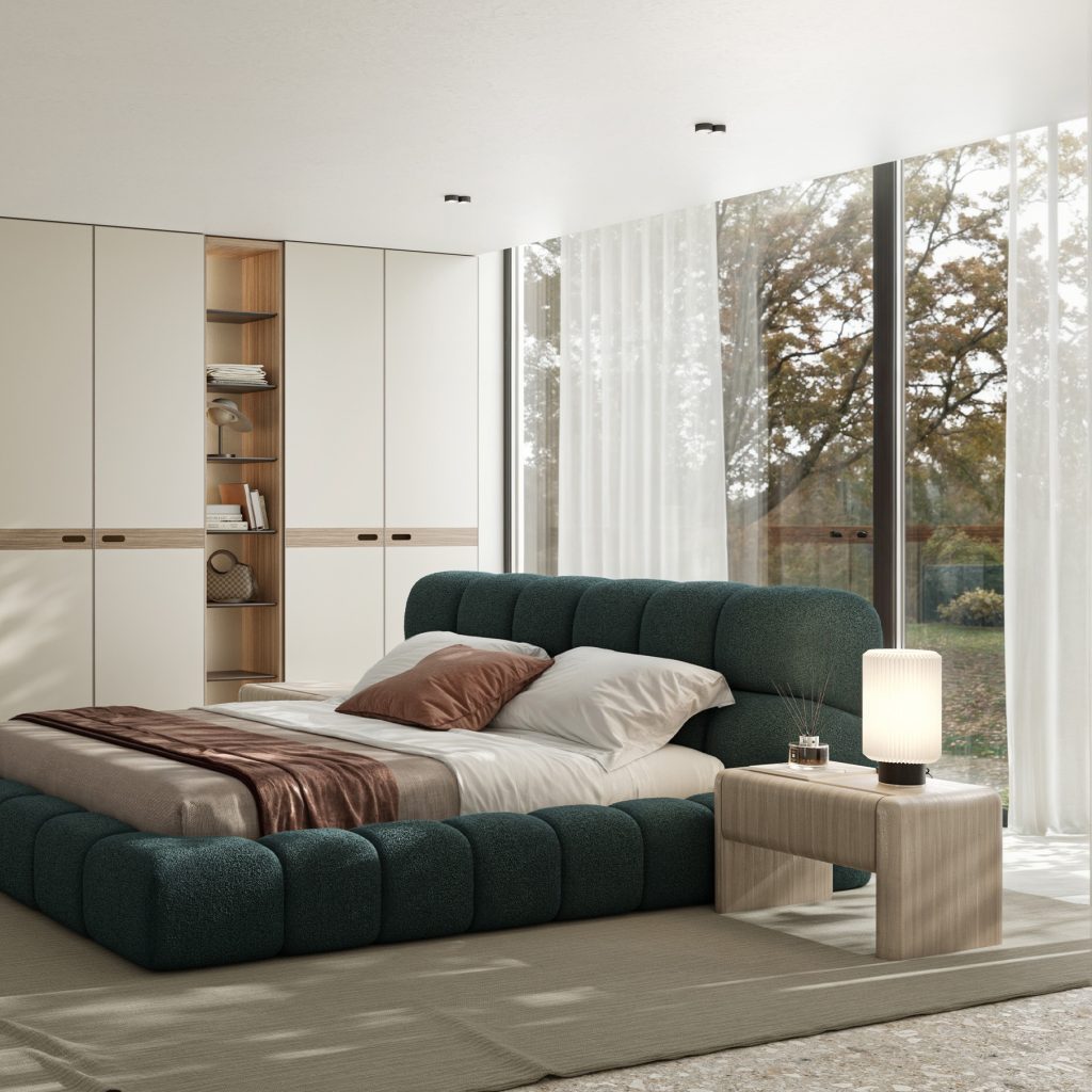 Minimalist Design Nightstand - Aqua | LEOPARD Furniture