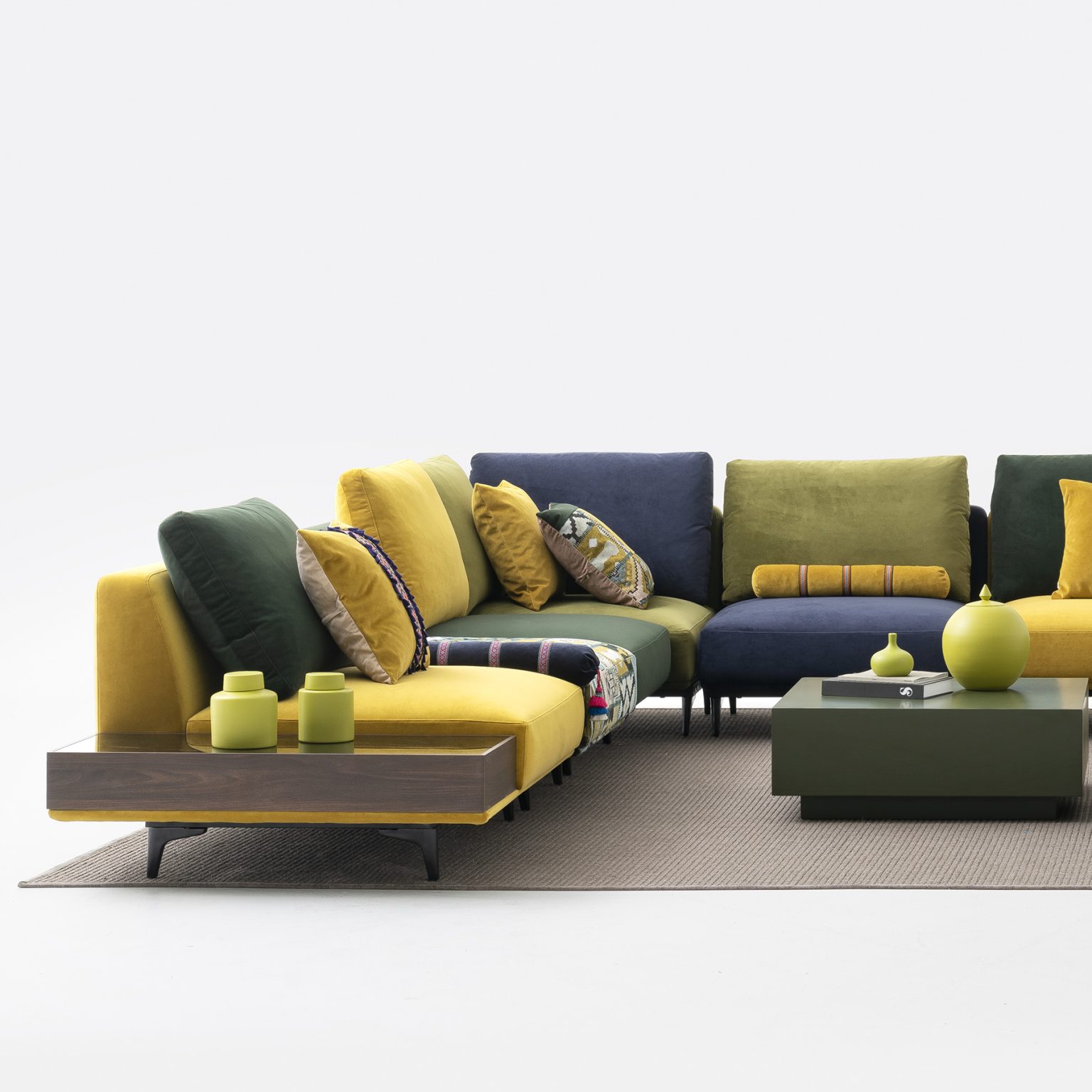 Luxury Colorful Sectional Sofa | Loft Ethnic Modular Sofa at LEOPARD ...