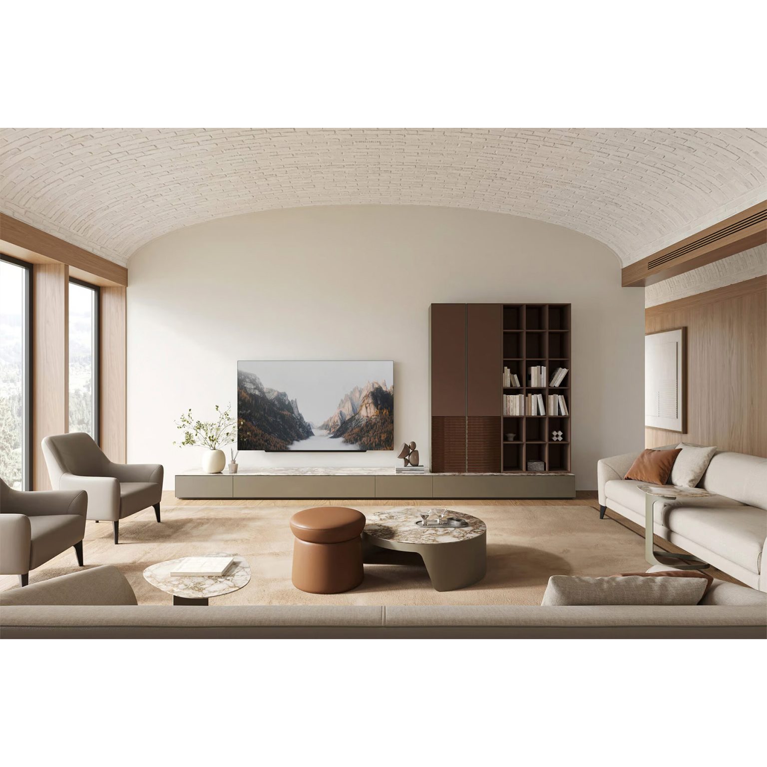 Modern Modular TV Stand | Logo Modular TV Stand at LEOPARD Furniture