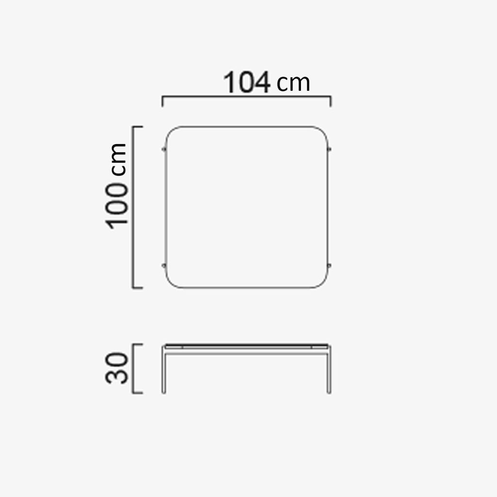 Square Ceramic Coffee Table - Pandora | LEOPARD Furniture