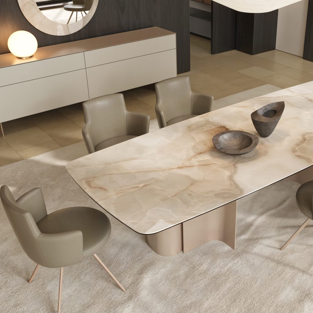 Custom Marble Dining Table - Pandora | LEOPARD Furniture