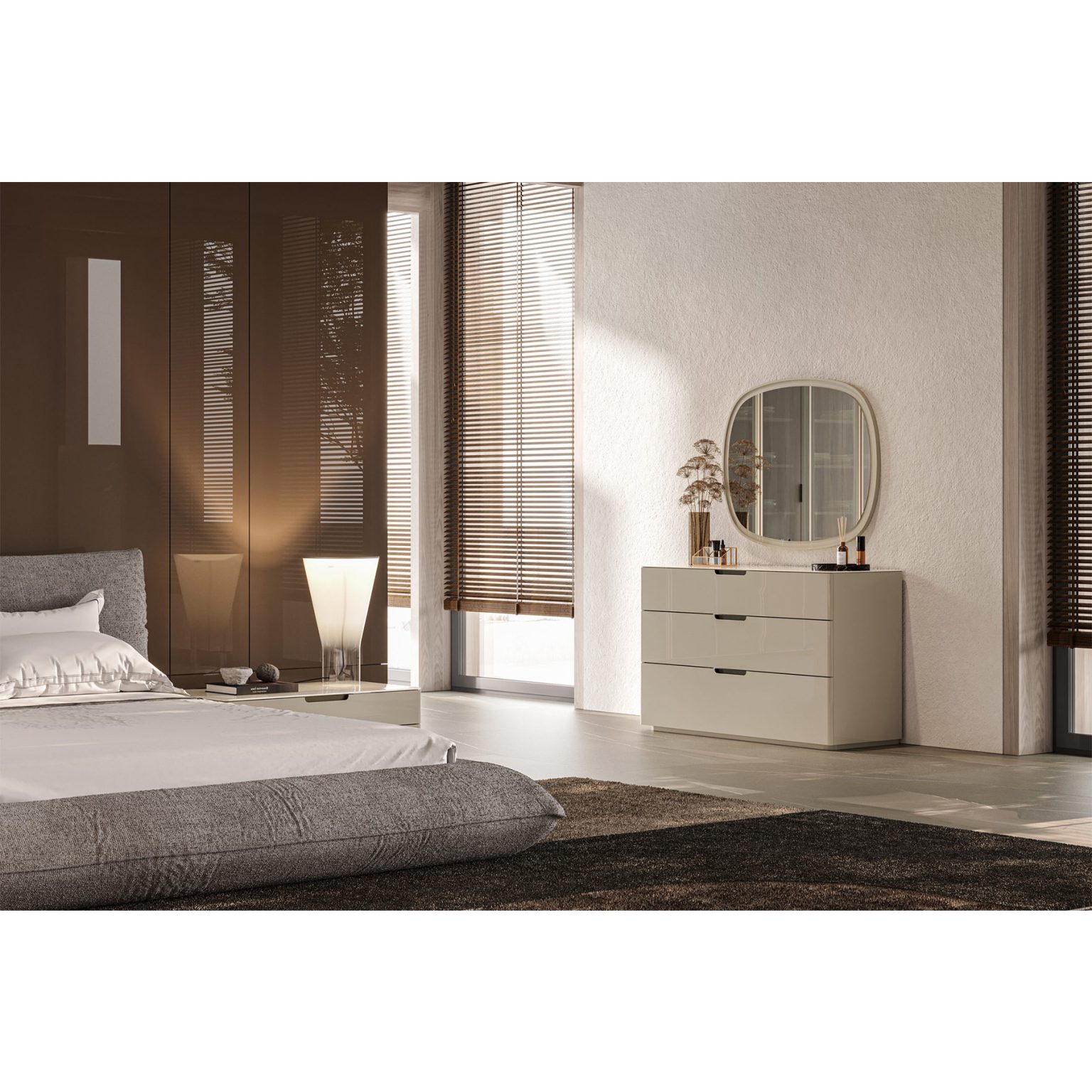 Beige Italian Ceramic Dresser - Tulsa | LEOPARD Furniture