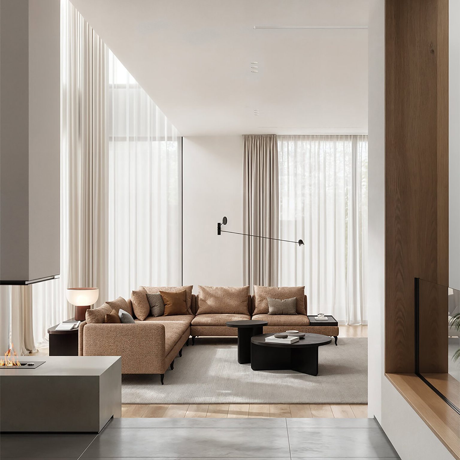 Slim-Lined Sectional Sofa – Fox Modular Sofa | LEOPARD Furniture